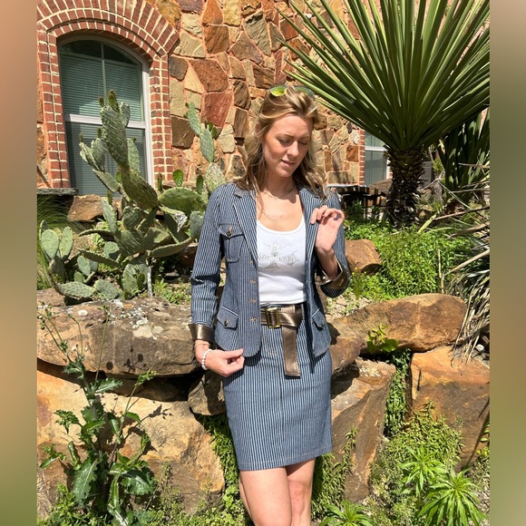 Randolph Duke | Skirts | Vintage Denim 2 Piece Suit By Randolph Duke ...